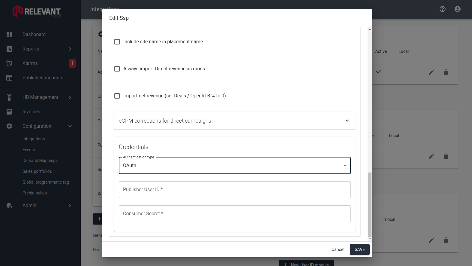 Setting Up a New SSP Connection with API