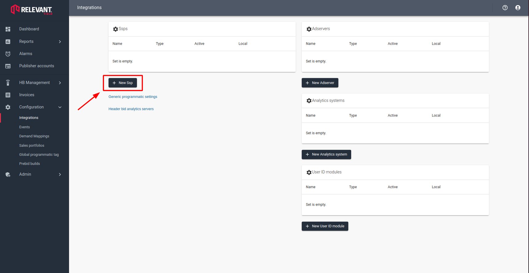 Setting Up a New SSP Connection with API
